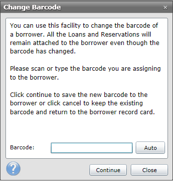 Changing Borrower Barcodes